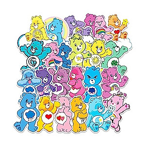 50 Pcs Cute Bears Stickers for Kids Teens Adults, Cute Cartoon Vinyl Stickers for Laptop, Skateboards, Water Bottles, Cars, Luggage