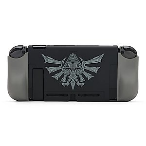 PowerA Console Shield for Nintendo Switch - Silver Hyrule Crest, Nintendo Switch, Protective Case, Gaming Case, Grip, Console Case, Accessories Storage, Officially Licensed