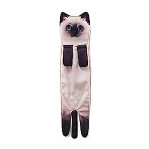 Infaccial Cat Hand Towels for Bathroom Kitchen-Cute Cat Hanging Towel Decorative Animal Washcloths Face Towels Cat Decor-Funny Housewarming Cat Gifts for Cat Lovers (Siamese Cat)