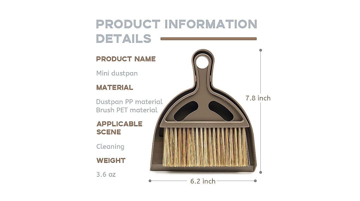 Compact Mini Broom and Dustpan Set for Easy Cleaning