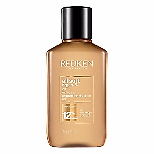 Redken All Soft Argan-6 Oil | For Dry Hair | Deeply Conditions Hair, Adds Softness & Shine | With Argan Oil | 3.8 fl. Oz (Pack of 1)