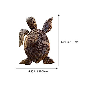 Resin Turtle Figurines Tabletop Animal Decorations Sea Turtle Statues Toys for Fairy Garden Supplies Desktop Centerpieces