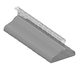 Closet Accessories Kids Velvet Hangers, Sturdy and Space Saving Hangers.Gray (Charcoal). 50 Pack