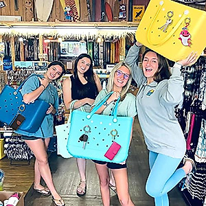 BABORUI Key Holder for Bogg Bag, Lightweight Key Chain Compatible for Small & Large Bogg Bags, Insert Charm Accessory for Bogg Bag Tote Bag