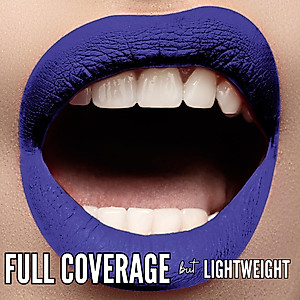 Mynena Blue Long-Lasting Matte Liquid Lipstick | Intense Color, Smudge-Proof & Waterproof | Comfortable, Hydrating Shea Butter | Vegan & Cruelty-Free | Mavi