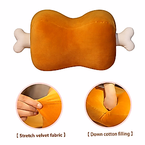 Weduspaty One Piece Plush Bone Pillow with Arm Hole Funny Meat Bone Desk Nap Pillow Stuffed Soft Throw Pillow Doll Separable Plush Pillow Doll Gift for Sleeping, Cuddle Pillow