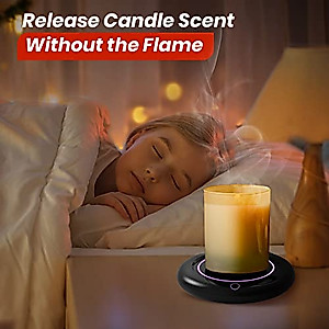 Mug Warmer Candle Warmer, Coffee Warmer for Desk Auto Shut Off with 3 Temperature Settings (149℉/131℉/113℉), Coffee Warmer Plate for Almost All Cups, Cup Warmer for Heating Coffee, Tea and Milk