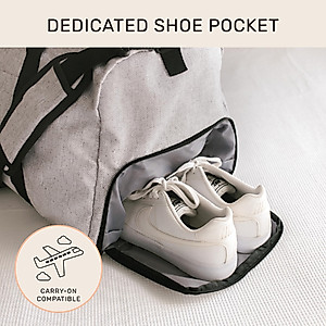 Jadyn 22" Women's Large Duffel/Weekender Bag with Shoe Pocket, Travel Bag