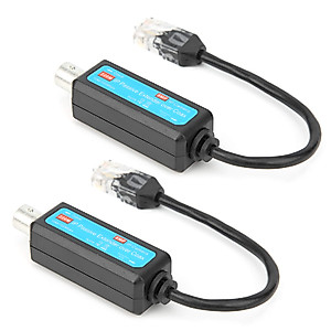 1 Pair Passive Ethernet Extender Over Coax IP Passive Extender Ethernet Over Coax Plug and Play Over for Web Camera