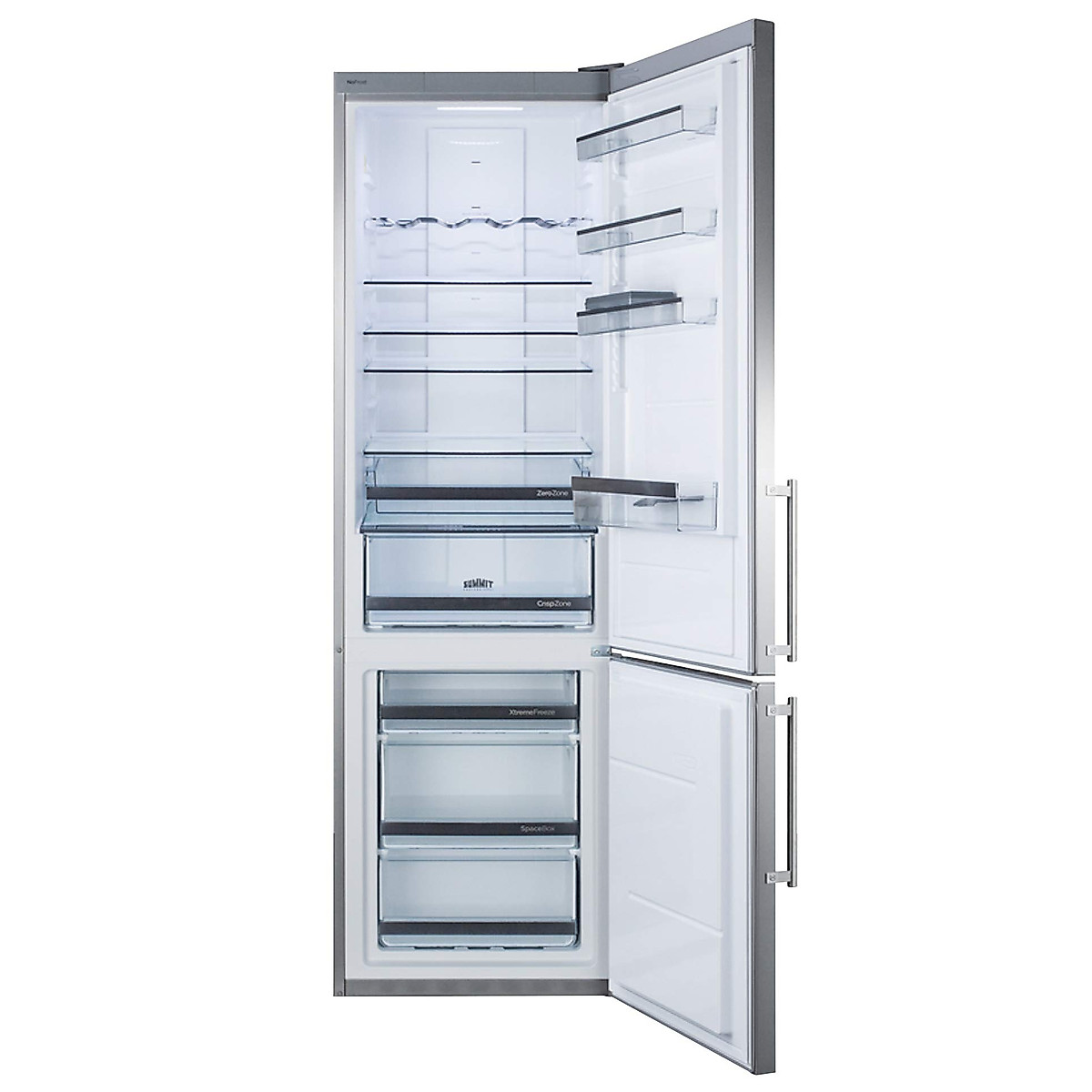 SUMMIT 12.8 Cu. Ft. Frost-Free Refrigerator-Freezer, Platinum