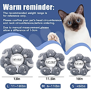 MABOZOO Adjustable Cat Cone Collar Glow in The Dark, Pet Recovery Collar Elizabethan Collar for Kittens Cats After Surgery, Pet E Collar Neck Cone After Surgery for Small Animal Stop Licking(S)