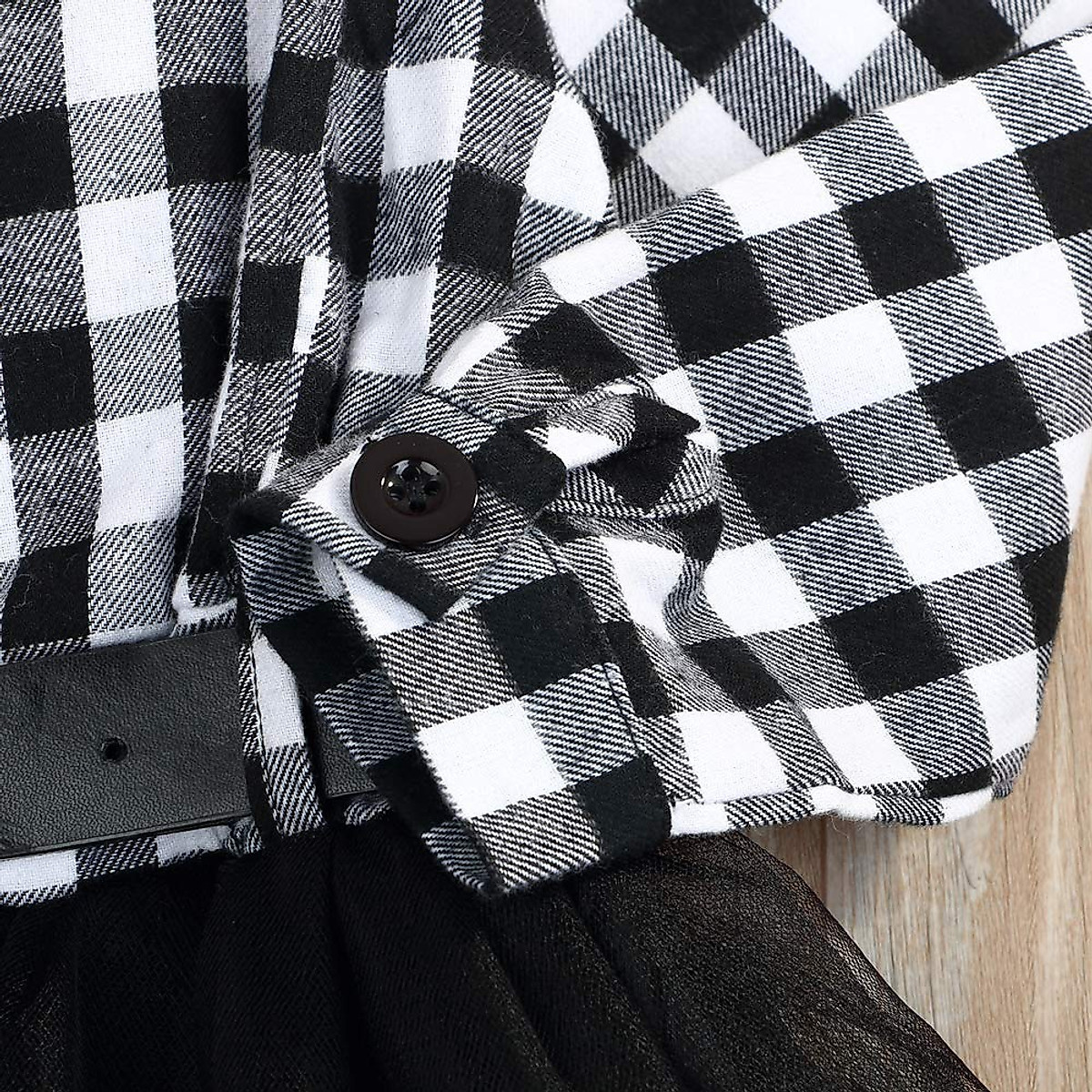 Goodplayer Little Kids Baby Girl Dresses Red Plaid Tutu Skirt Party Princess Formal Outfit Clothes (4-5 Years, White #a)