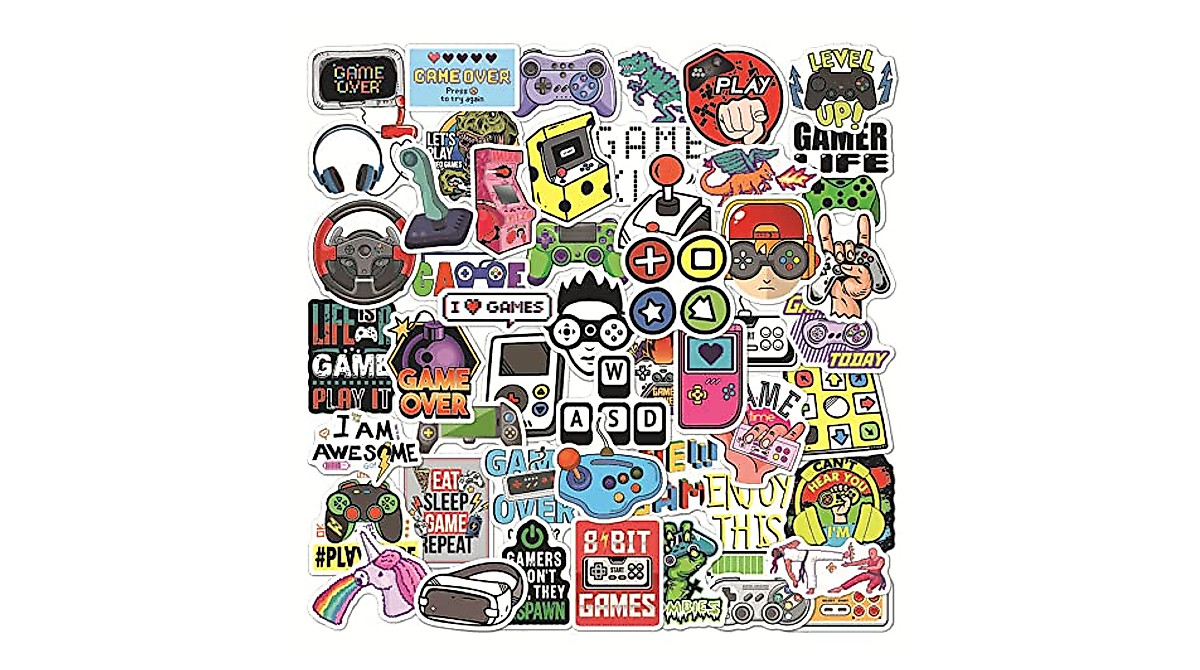 Gaming Stickers – 50PC Vinyl Decals for All Ages