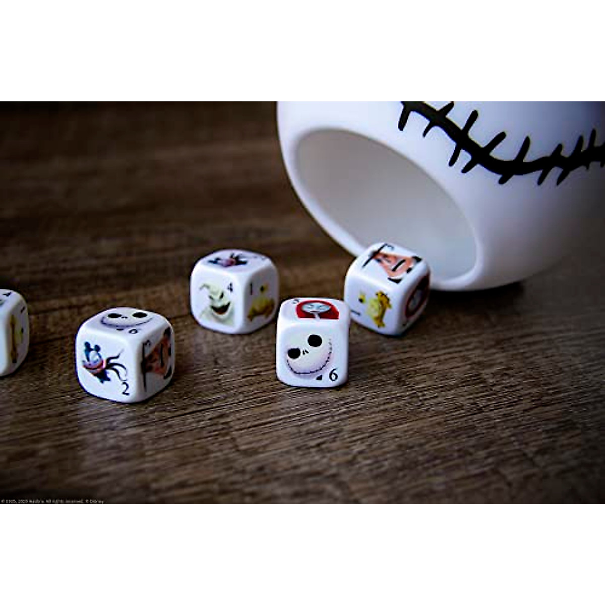 Disney Yahtzee The Nightmare Before Christmas Dice Game | Collectible Jack Skellington Toy | Family Dice Game & Travel Games