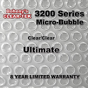 Doheny's Clear-Tek Micro-Bubble Solar Covers for In-Ground Swimming Pools | Increase Your Pools Solar Energy Absorption by Up to 25% (18' x 36', 3200 Ultimate Series Clear)