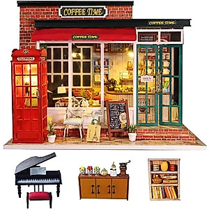Flever Dollhouse Miniature DIY House Kit Creative Room with Furniture for Romantic Valentine's Gift (Encounter Beauty)