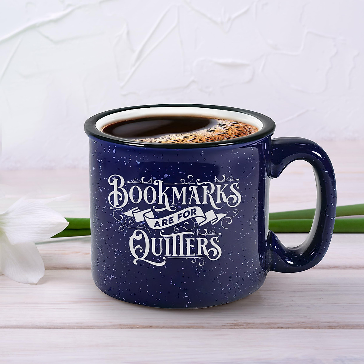 Bad Bananas Librarian Gifts Mug Bookmarks Are For Quitters 15 oz Coffee/Tea Mug Gift for Book Lovers Women