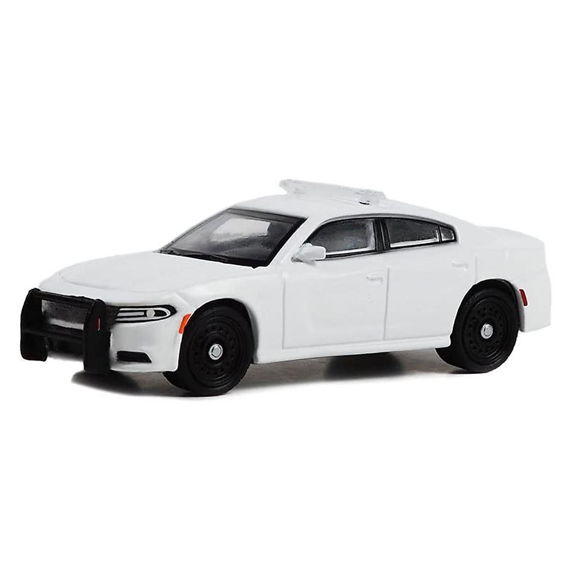 Greenlight 43002-L Hot Pursuit - 2022 Dodge Charger Pursuit Police Cruiser- White with Light Bar & Push Bar 1:64 Scale Diecast