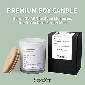 SUNDAZZE Our Friendship is Like This Large Scented Candle – 25oz, Natural Soy, Vanilla Fragrance – Funny Best Friend Candle, Novelty Gifts for Women – Eco-Friendly, 70-Hour Burn Time . Vanilla