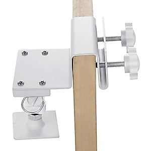 Wasserstein Gutter Mount Compatible with Ring, Arlo, Blink, Reolink Cams & Compatible Solar Panels (1 Pack, White) (Not Compatible with Ring Super Solar Panel)