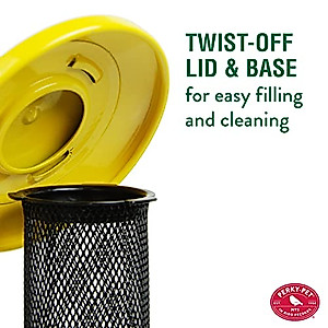 Perky-Pet YSSF00347 Shorty Finch Bird Feeder, Yellow