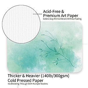 Funto Blank Watercolor Paper Postcards, 50 Cards, 4"x6", 140lb/300gsm, Blank Note Cards for Watercolor Journal, Acid-Free Heavyweight Art Paper for Thank You Notes & Greeting Cards