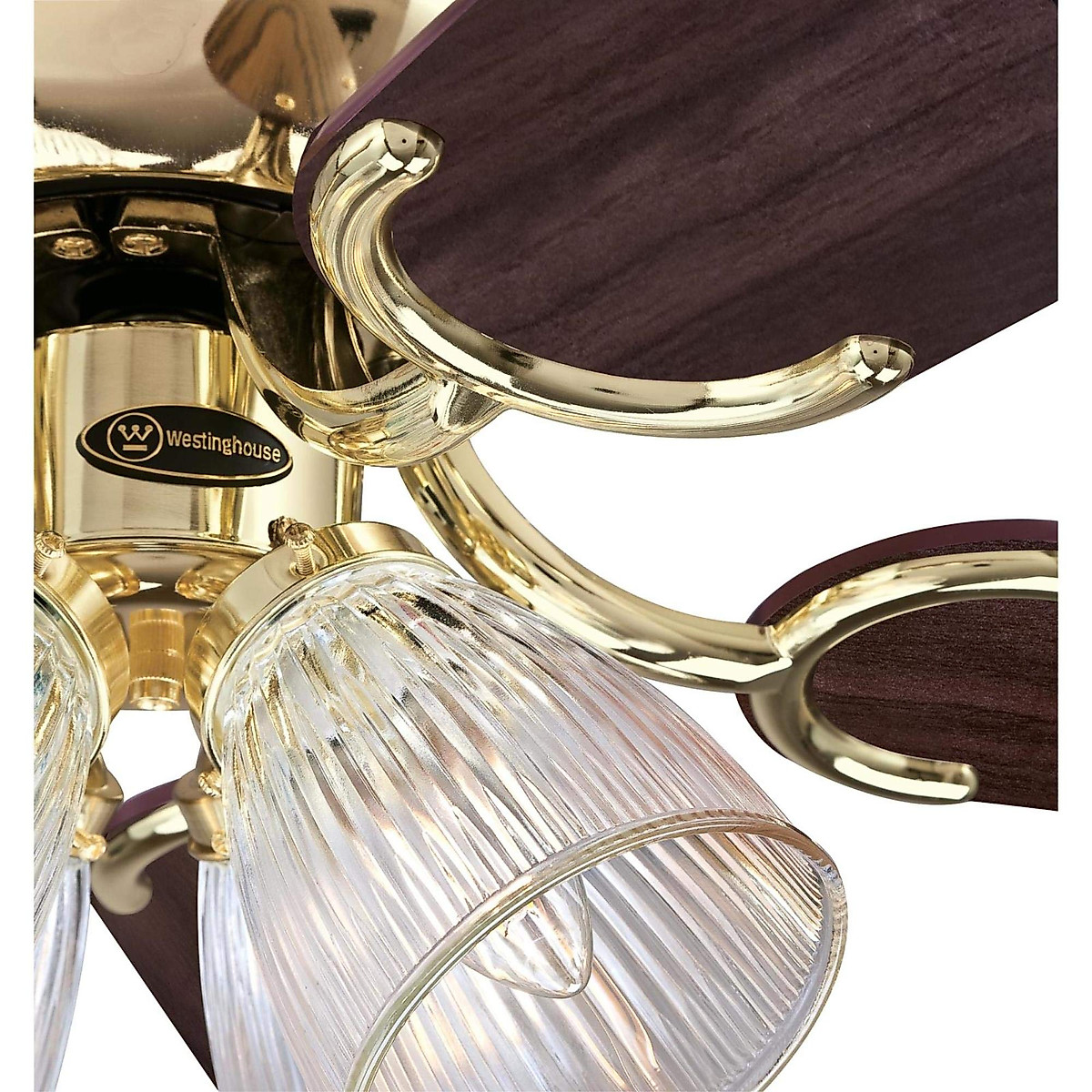 Westinghouse Lighting 7232400 CONTEMPRA IV Indoor Ceiling Fan with Light, 52 Inch, BRASS