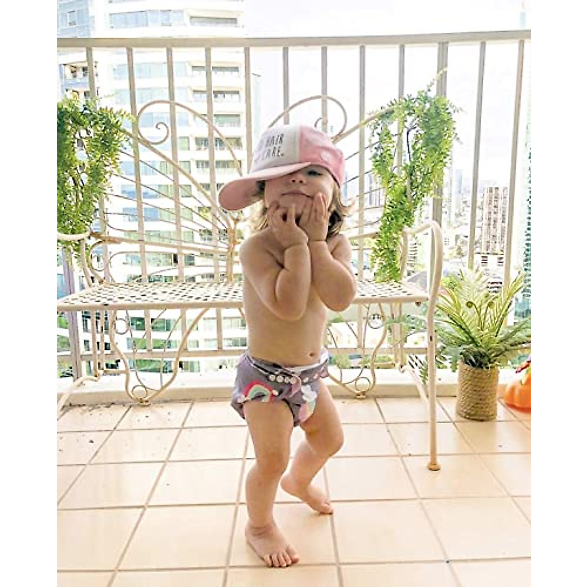 AlVABABY Charcoal Bamboo Inserts Cloth Diaper Liner,5-Layer Inserts,Reusable Liners for Baby Cloth Diapers 12pcs 12ZTN