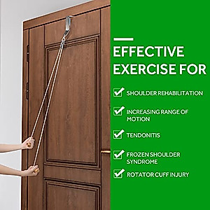 YPCBYNBS Shoulder Pulley,Over The Door Rehab Exerciser for Physical Therapy & Rotator Cuff Recovery
