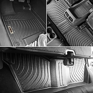 orealtrend Car Mats Replacement for Floor Liners Honda Pilot 8 Seats 2016-2022 Heavy Duty All Weather Guard Black Front and Rear Car Carpet-Custom Fit-Tough/Durable/Odorless