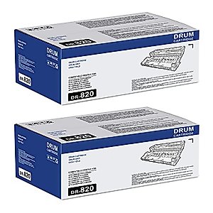 DR-820 (DR820) 𝑯𝒊𝒈𝒉 𝒀𝒊𝒆𝒍𝒅 Black Drum Unit 2-Pack, LVELIMIT Compatible Replacement for Brother MFC-L5700DW MFC-L5800DW MFC-L5900DW HL-L5100DN MFC-L6750DW Printer Drum
