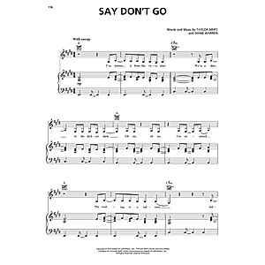 Taylor Swift - 1989 (Taylor's Version): Piano/Vocal/Guitar Songbook