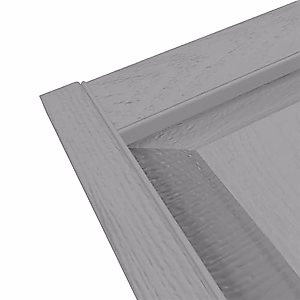 Ekena Millwork Lifetime Vinyl LP2S12X05500PG Standard Two Equal Panel Vinyls, Raised Panel Vinyl Shutters, w/Installation Shutter-Lok's & Matching Screws (Per Pair), 12"W x 55"H, Paintable