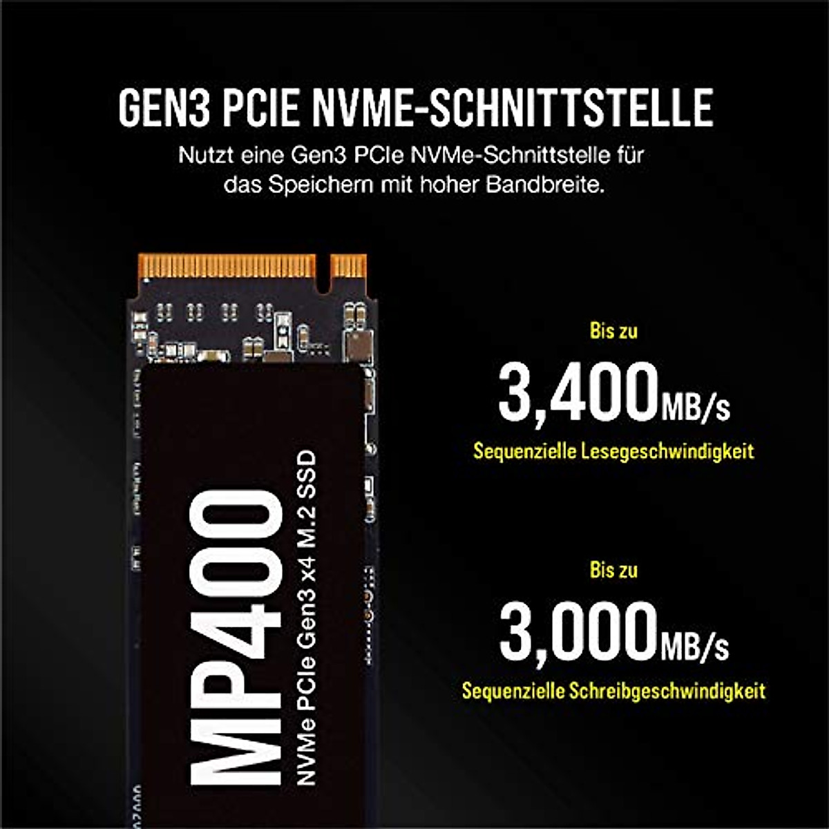 Corsair MP400 2TB NVMe PCIe M.2 SSD