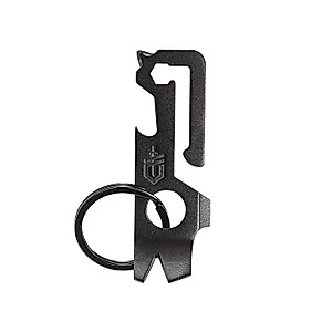 Gerber Gear Mullet Keychain - Multi-Tool Keychain with Pry Bar, Bottle Opener, and Wire Stripper - EDC Gear and Equipment - Black