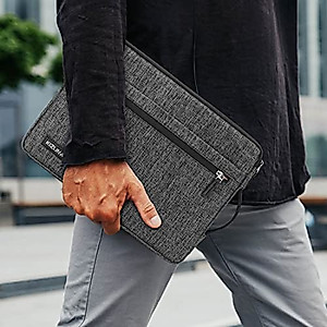 KIZUNA Laptop Sleeve 11 Inch Water-Resistant Computer Case Hand Bag for 13" MacBook Pro M2/13 Surface Pro 8 X/13.4" DELL XPS 13/12.4" Samsung Galaxy Tab S7/11.6" Samsung Chromebook 4/13.3" ASUS, Grey