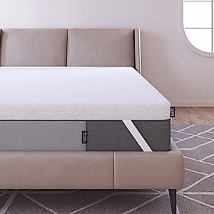 BedStory Extra Firm Mattress Topper Queen, 4 Inch Deep Sleep Mattress Topper for Pressure Relief, Firm & Supportive Memory Foam, High-Density Foam Provides Extra Lumbar Support, 30 Days Trial