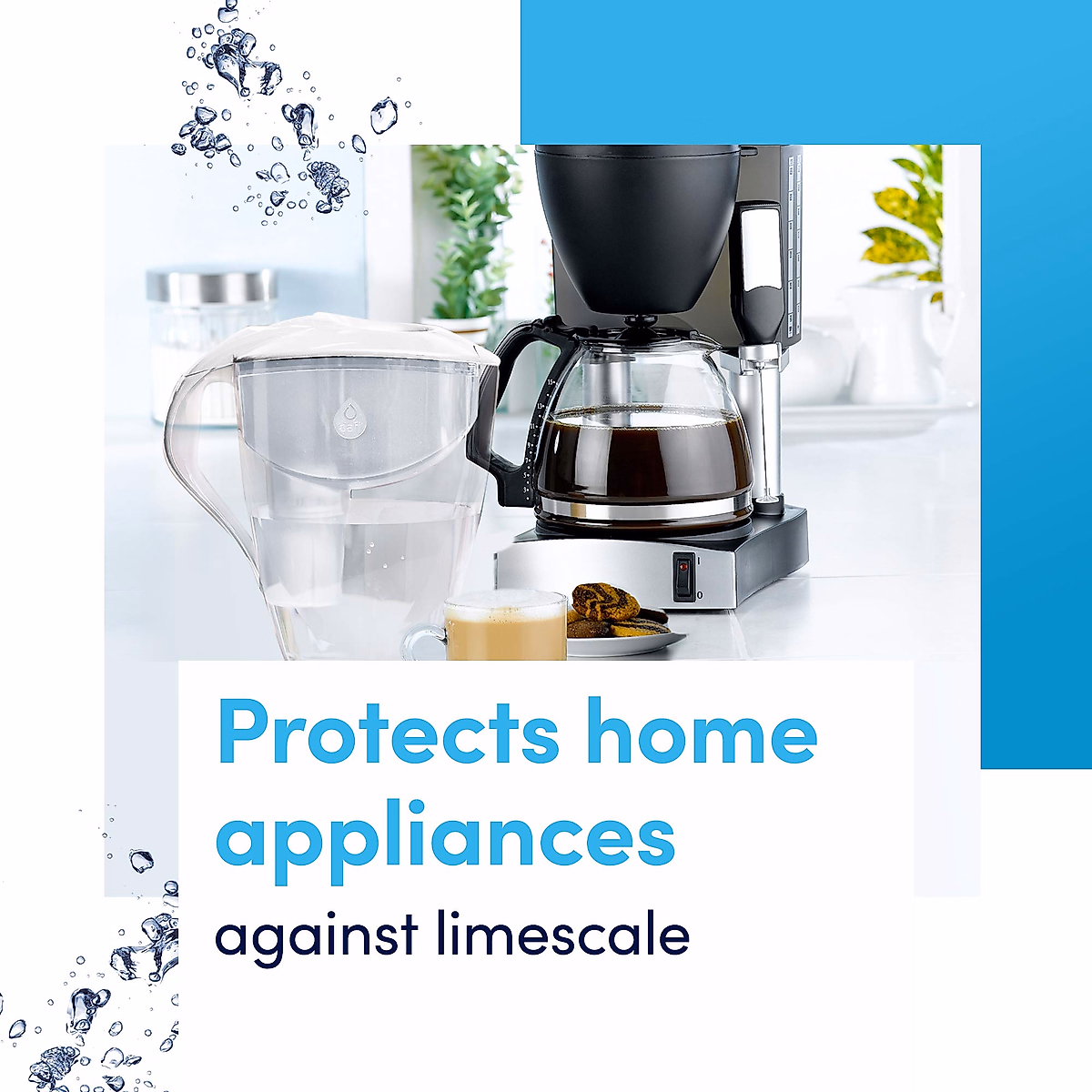 DAFI Standard Water Filter Replacement 3-Pack compatible with Brita Classic | Last up to 135 days | Fresh Drinking Water, Waterdrip Filter for Tap water, Water Purifier Pitcher | BPA-Free