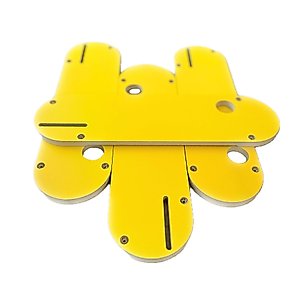Cncdesigns Zero Clearance Inserts (4-Pack) for DeWalt Table Saw with riving knife slot(Select models)