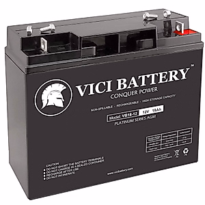 VICI Battery VB18-12 - 12V 18AH Replacement for Enduring 6FM17, 6-FM-17 12V 18Ah UPS Battery