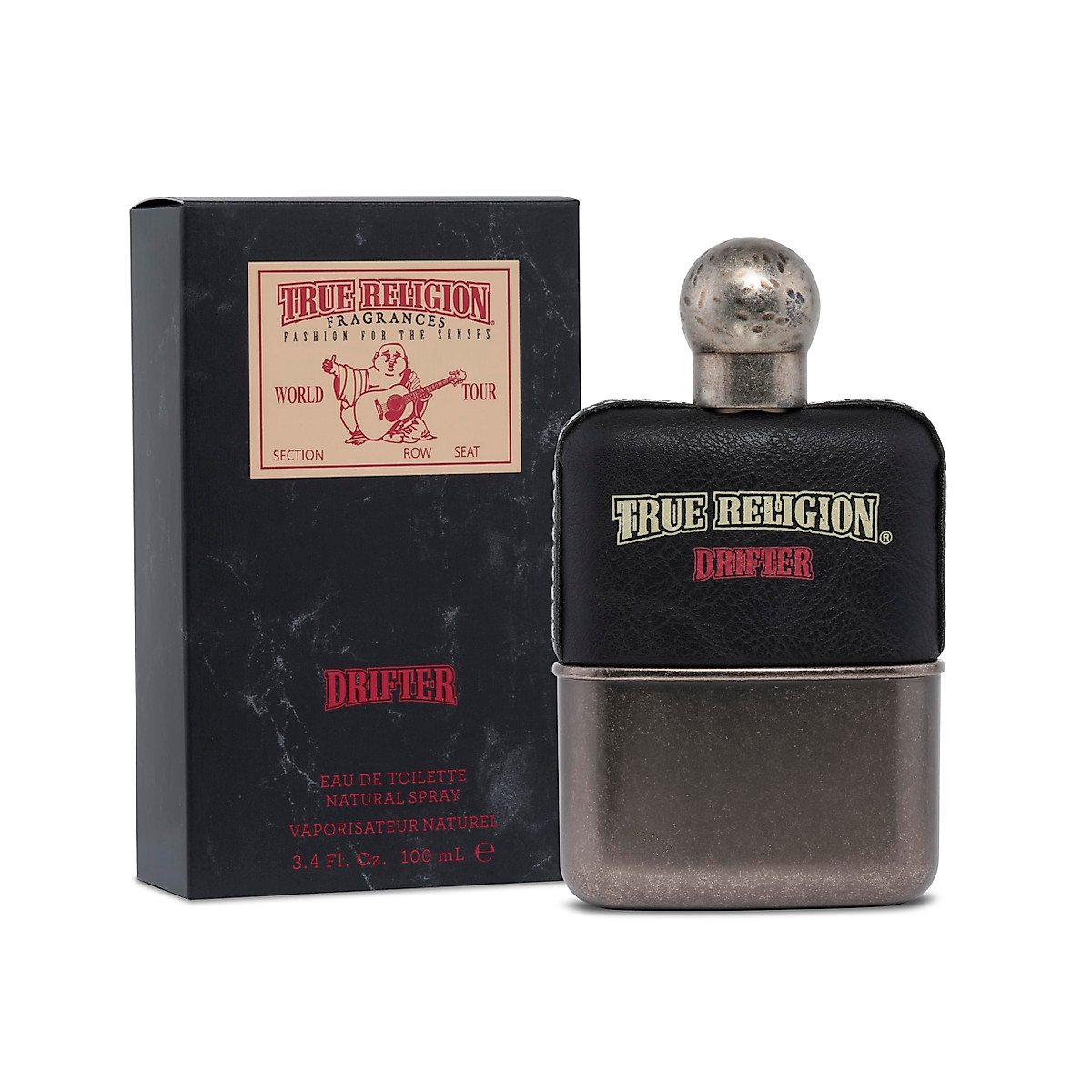 True Religion Drifter Men's Cologne - 3.4 fl oz eau de toilette - aromatic, herbal, marine - bergamot, apple, aquatics, lavender, juniper, sage, vetiver, musk, patchouli - Fashion for the senses