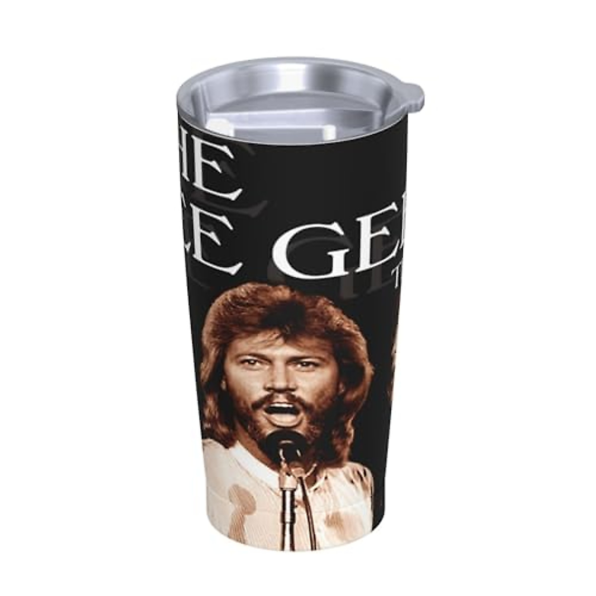 HIKTIEK Bee Rock Gees Band Stainless Steel Insulated Car Sippy Cup With Lid Travel Mug for Cold Hot 20 oz