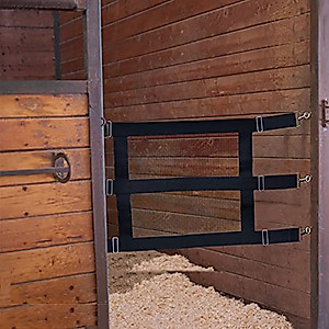 vomvomp Adjustable Horse Stall Guard Keep Horse Securely in Stall with Mesh Allow Air Flow