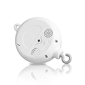HLEEDUO Baby Crib Mobile Motor，Battery-Operated Baby Mobile Music Box with Download Function，Baby Music Box Spinner Connect Your Phone via Bluetooth,Crib Mobile Motor