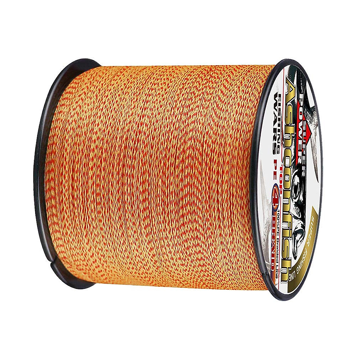 Ashconfish Braided Fishing Line- 8 Strands Super Strong PE Fishing Wire Heavy Tensile for Saltwater & Freshwater Fishing -Abrasion Resistant - Zero Stretch- 100M/109Yards 20LB Red and Yellow
