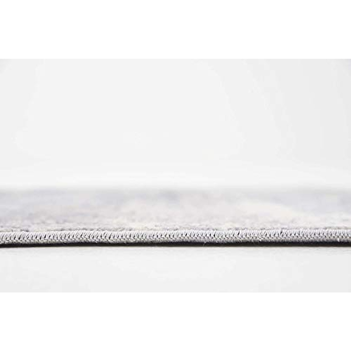 Unique Loom Chateau Collection Distressed, Textured, Vintage, Border, Rustic, Traditional Area Rug, 2 ft 2 in x 6 ft 7 in, Navy Blue/Beige