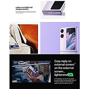 Original Oppo Find N2 Flip 12G+256GB 5G Mobile Phone 120Hz Fold AMOLED 6.8" Screen Dimensity 9000+ 4300mAh 44WSuperVOOC OTG NFC Global Warranty Cellphone by-（CTM Global Store） (Gold(12+256))