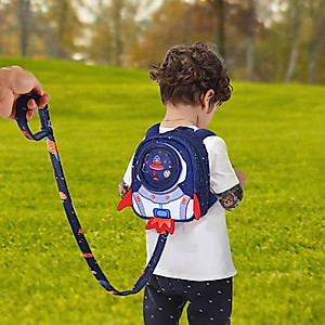 yisibo Rocket Toddler Backpack with Harness Leash Snack Nursery Bags for Kids Baby Boy Girl 1-3 Years Old