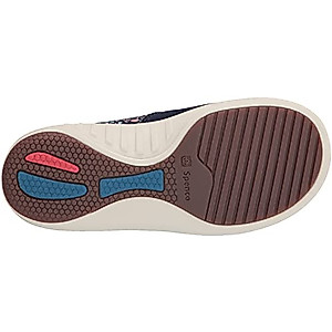 Spenco Women's Siesta Via Slide Clog, Peacoat Floral, 7.5