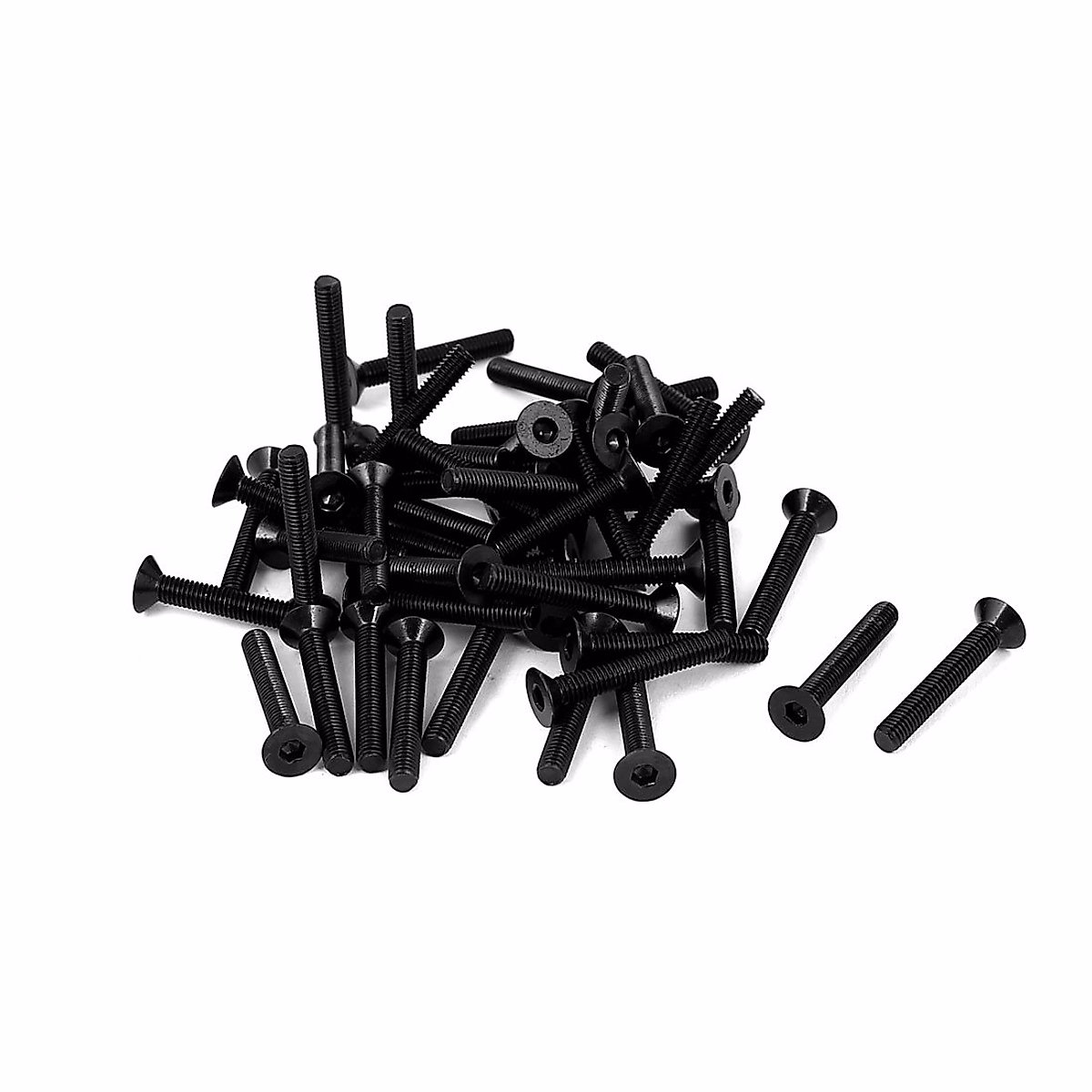 uxcell a16011300ux0874 M3x20mm 10.9 Carbon Steel Countersunk Head Hex Socket Screw 50pcs Pack of 50